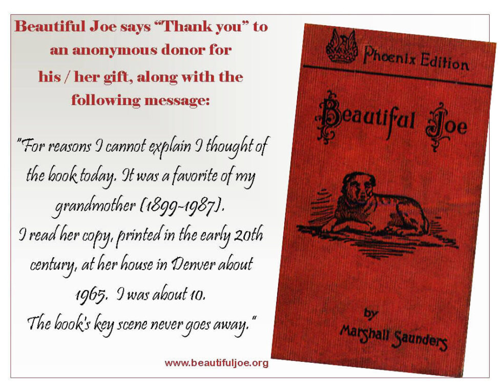 The Author | Beautiful Joe Heritage Society